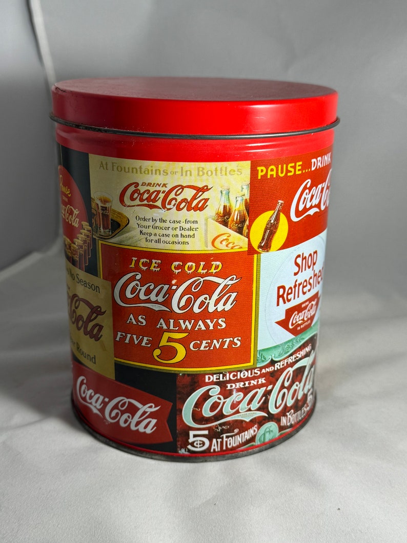 Coca- Cola Advertisement Tin With Lid; Sealed Puzzle - Etsy