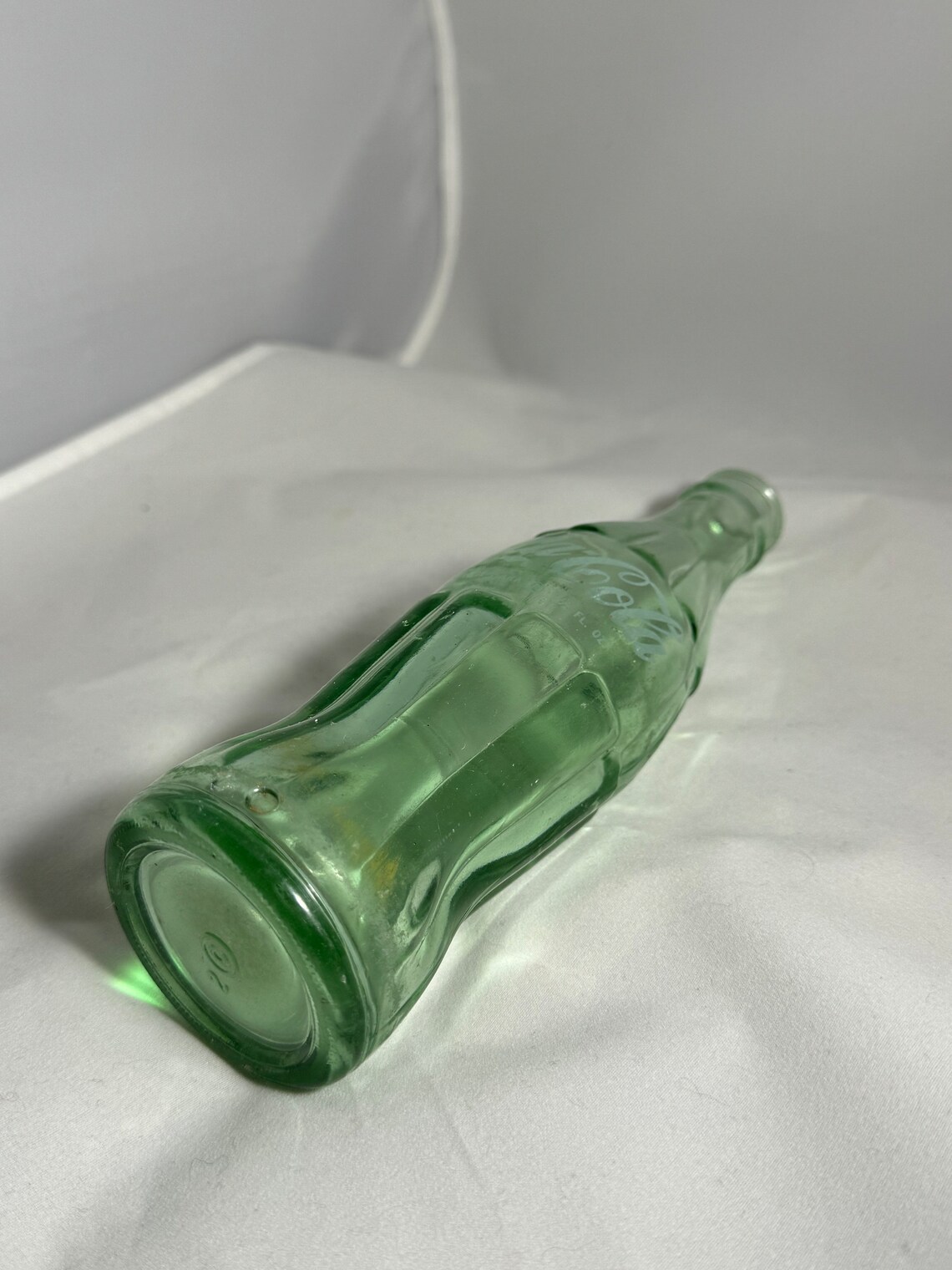 Vintage Coca-cola Green Glass Bottle - Etsy