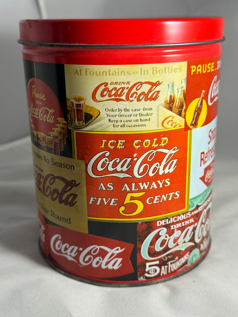 Coca- Cola Advertisement Tin With Lid; Sealed Puzzle - Etsy