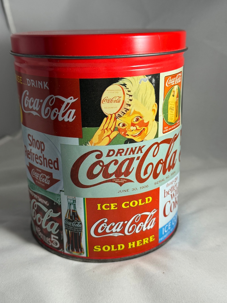 Coca- Cola Advertisement Tin With Lid; Sealed Puzzle - Etsy