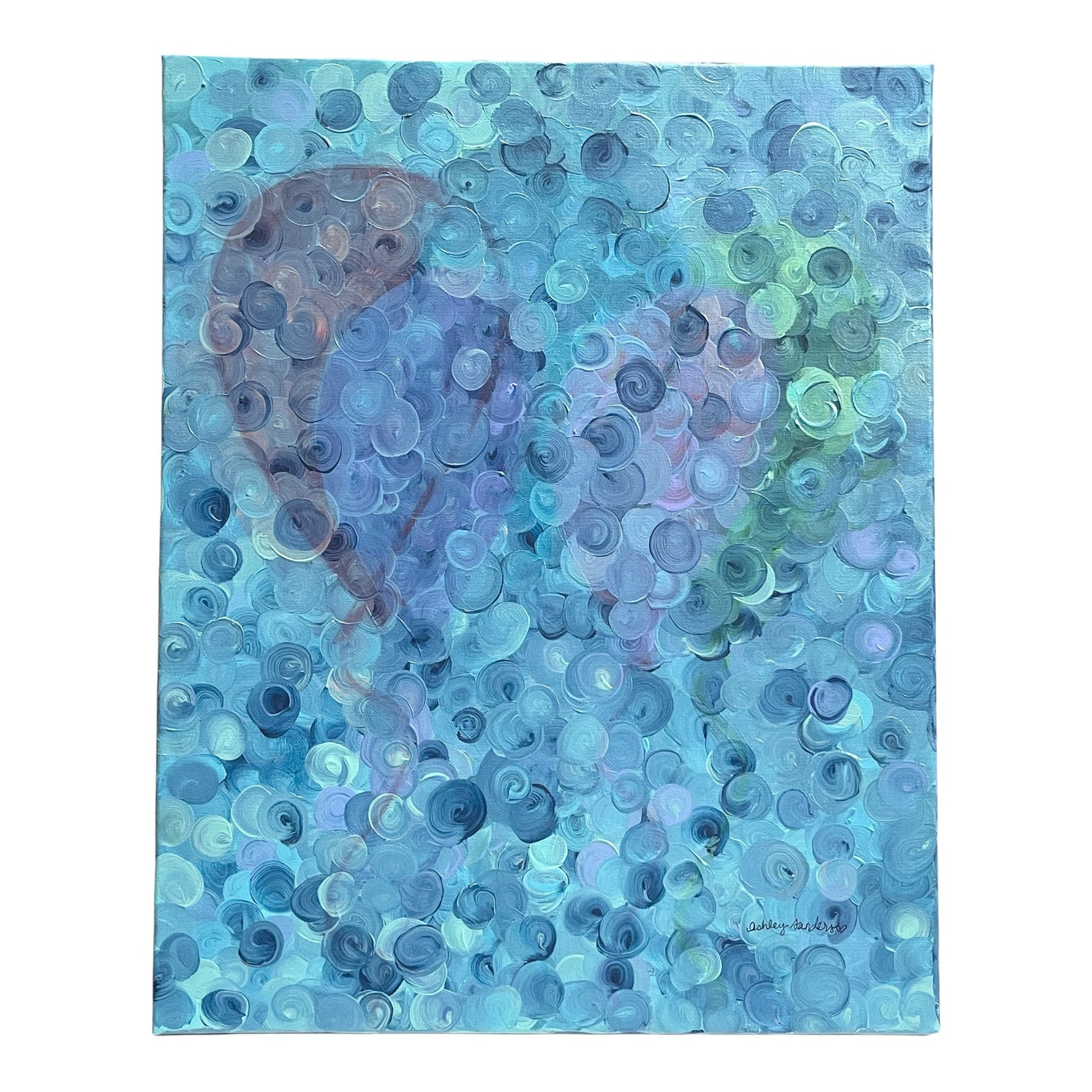 Blue Balloons. Original Acrylic Painting on Stretched Canvas. - Etsy