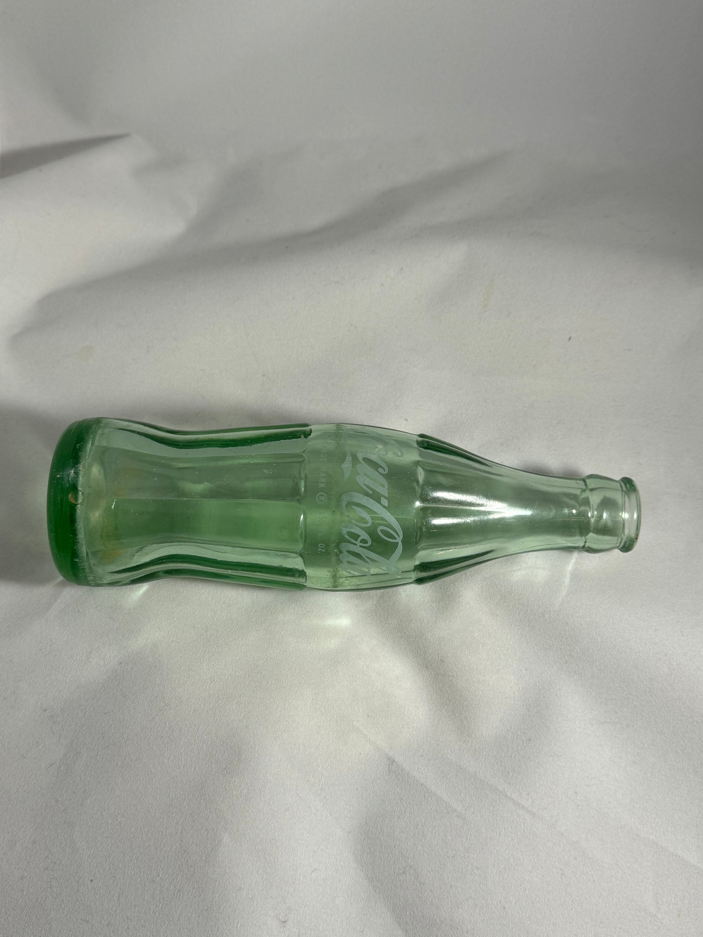 Vintage Coca-cola Green Glass Bottle - Etsy