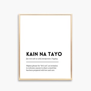 Kain Na Tayo | Let's Eat | Filipino Art | Tagalog Definition | Filipino ...