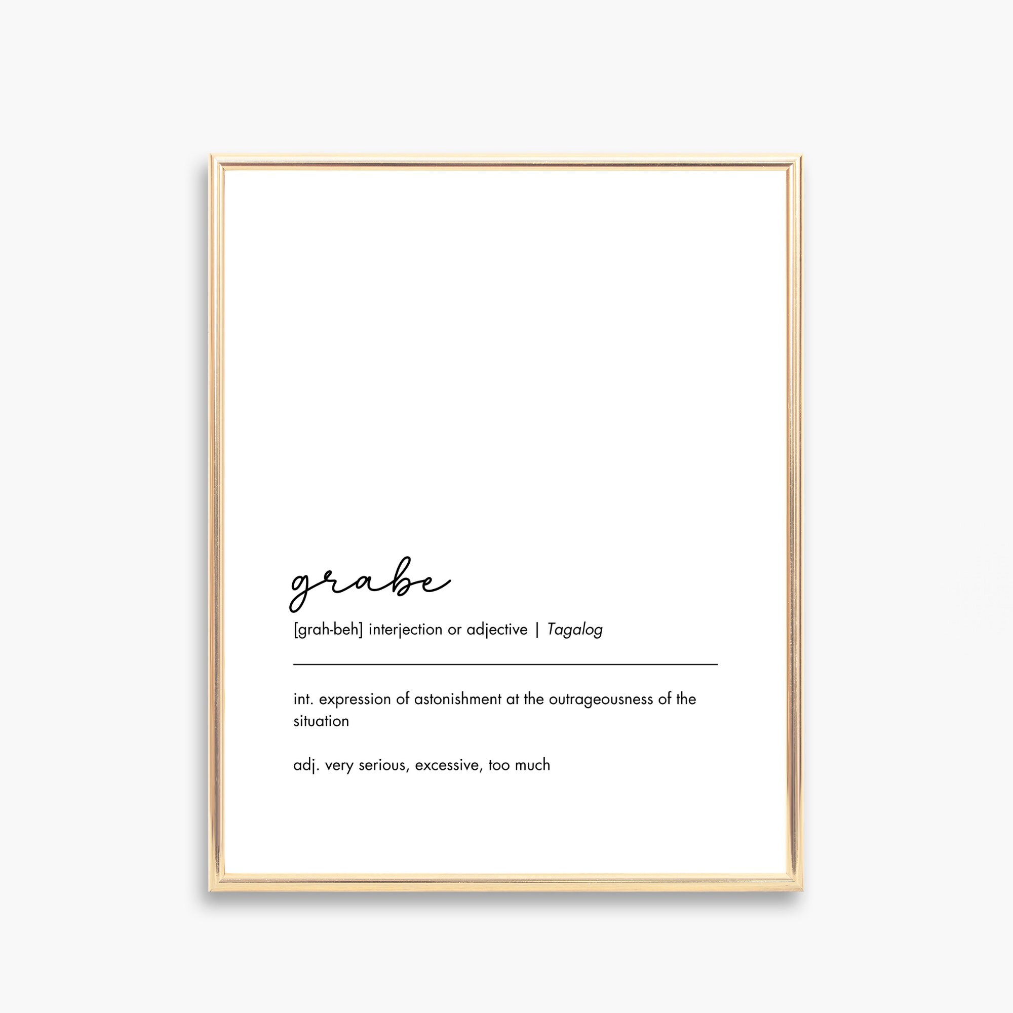 Grabe Filipino Art Tagalog Definition Filipino Phrase Philippines ...