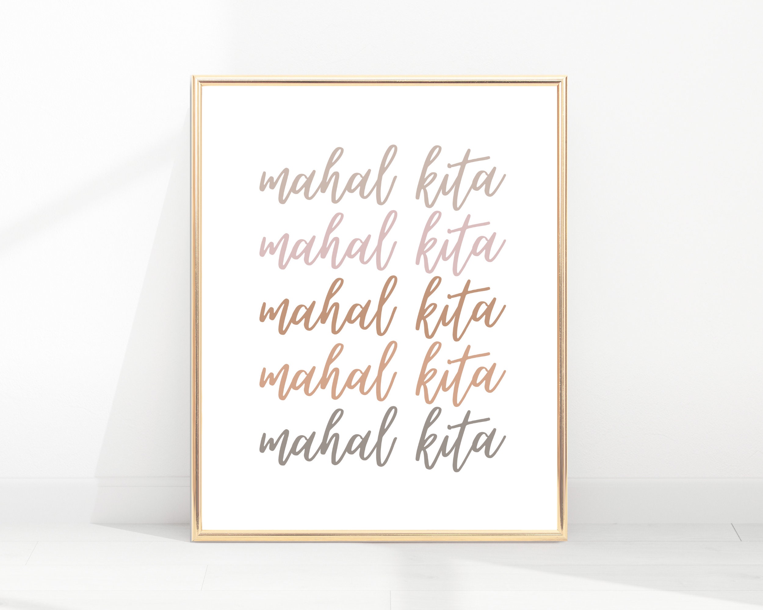 Mahal Kita Filipino Art Filipino Digital Prints I Love You Neutral ...