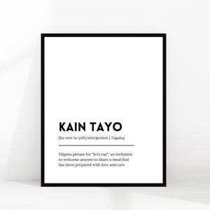 Kain Tayo | Let's Eat | Filipino Art | Tagalog Definition | Filipino ...