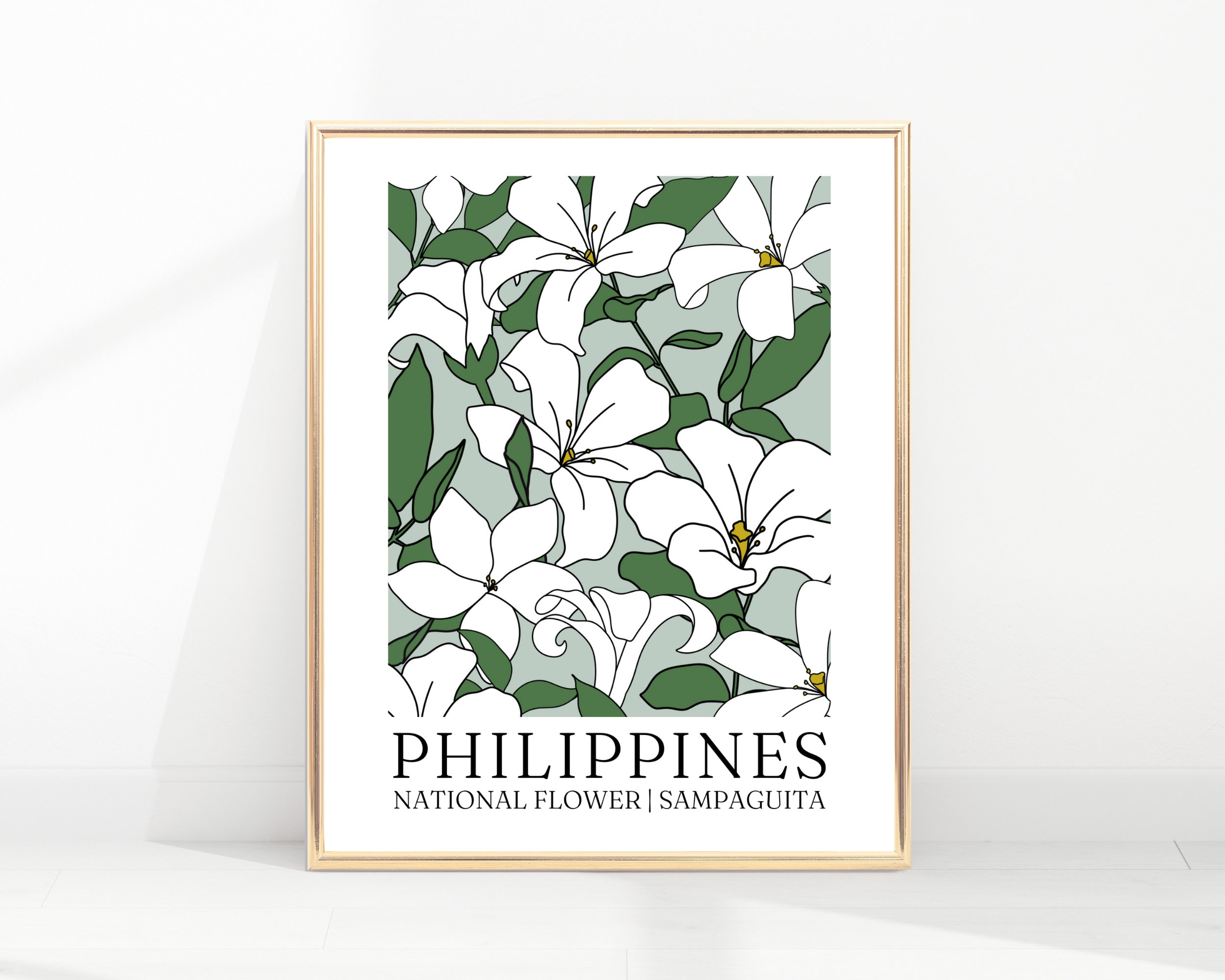 Philippine National Flower Sampaguita Drawing