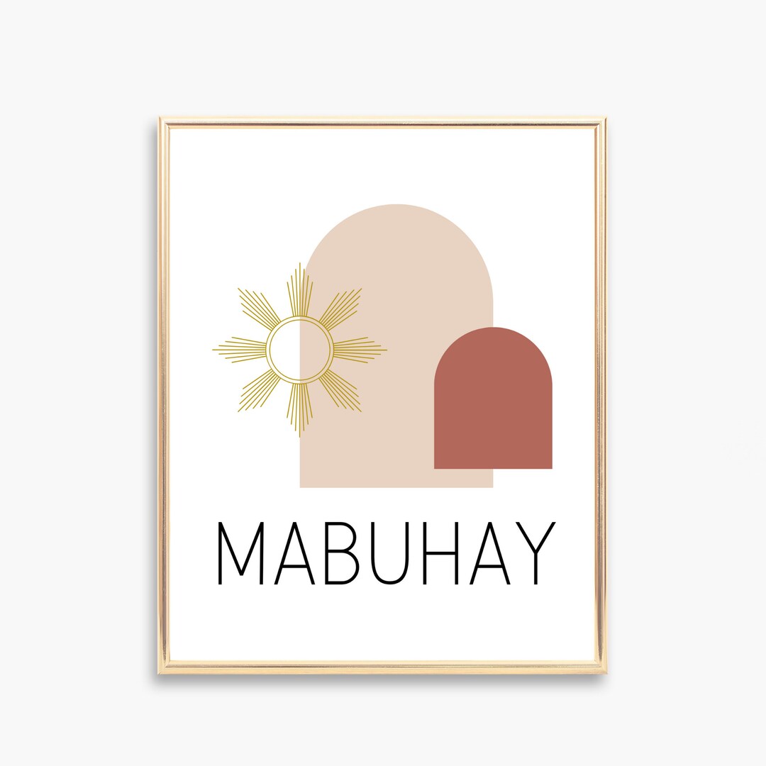 Mabuhay Print | Filipino Wall Art | Boho Style | Philippines Poster ...