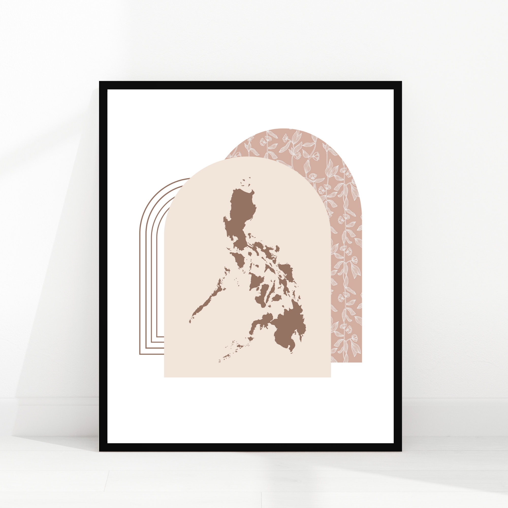 Philippines Map Print Filipino Wall Art Philippines Print Philippines ...
