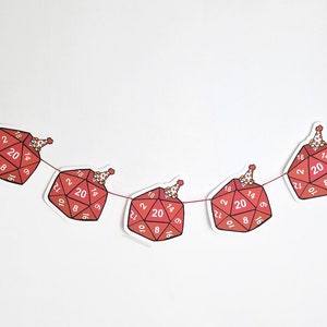 Dnd Birthday Banner, Printable Birthday Garland, Dungeons and Dragons ...