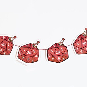 Dnd Birthday Banner, Printable Birthday Garland, Dungeons and Dragons ...