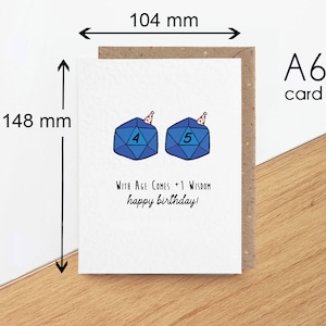 Dungeons and Dragons Birthday Card, Funny RPG Player Gift, for Work ...