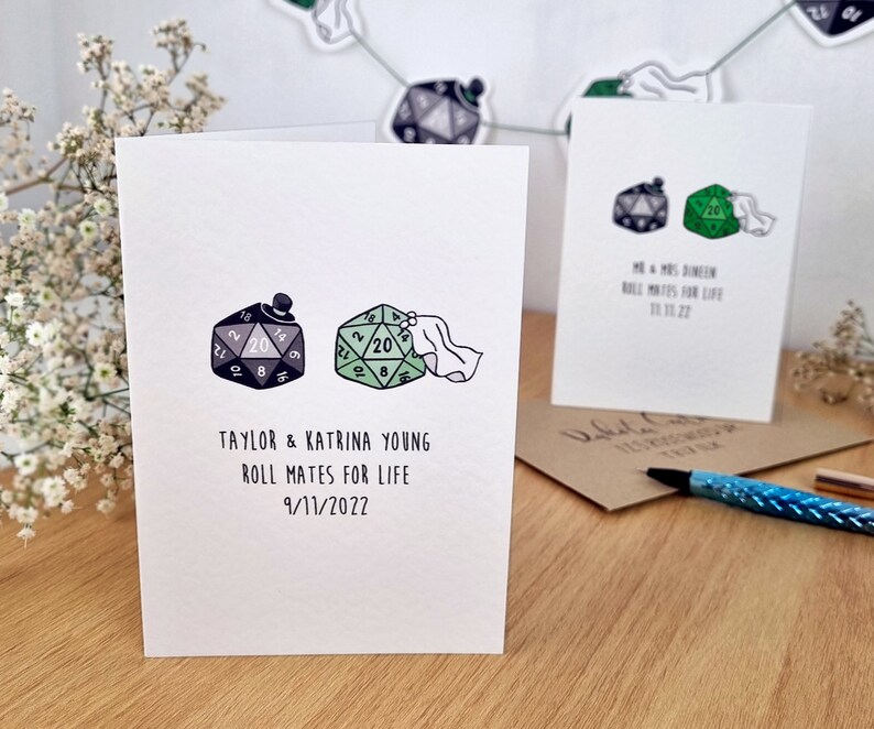 Dungeons and Dragons Wedding Card Funny Gift for Bride Groom - Etsy