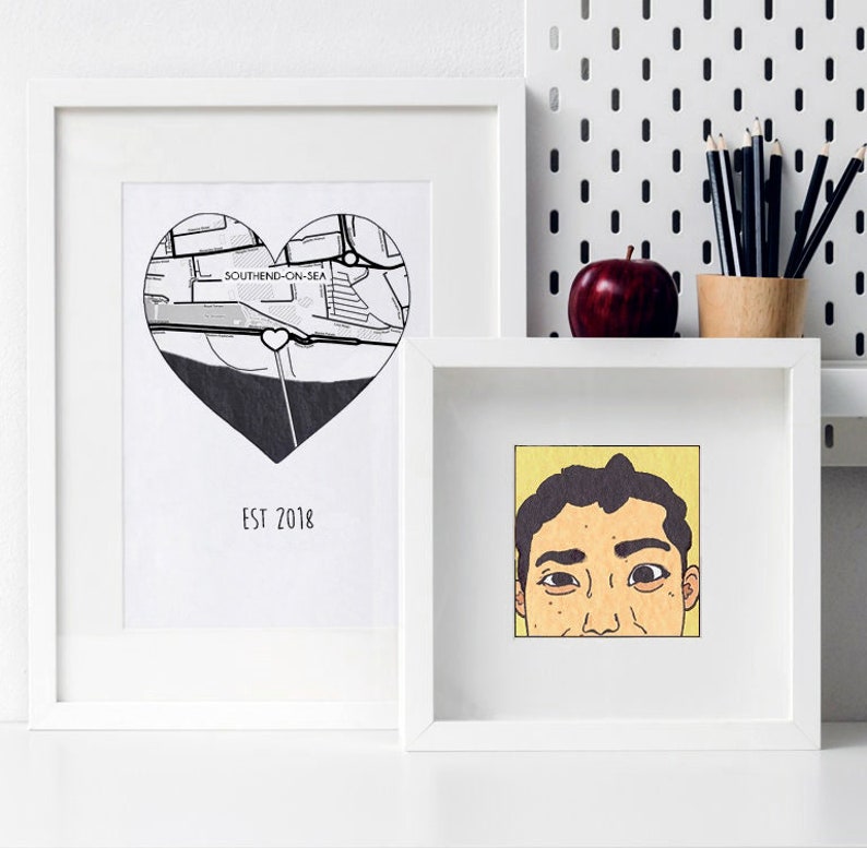 Personalised First Date Map Anniversary Gift for Boyfriend - Etsy