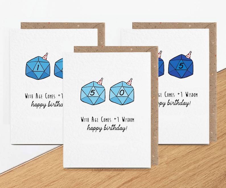Dungeons and Dragons Birthday Card Funny RPG Player Gift for - Etsy