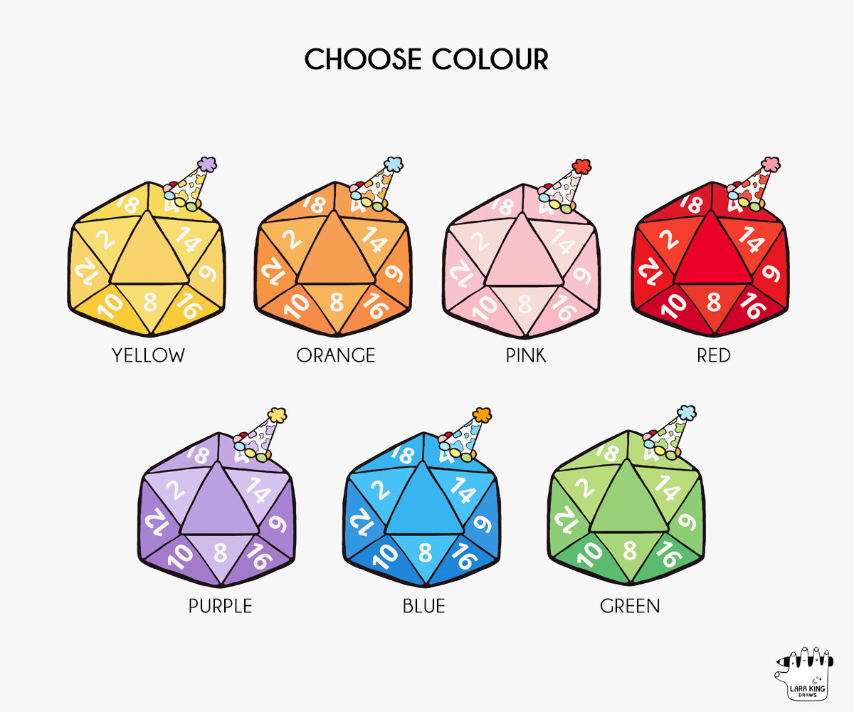 Printable Dnd Birthday Banner, D20 Dice Garland (PDF Files) - Etsy