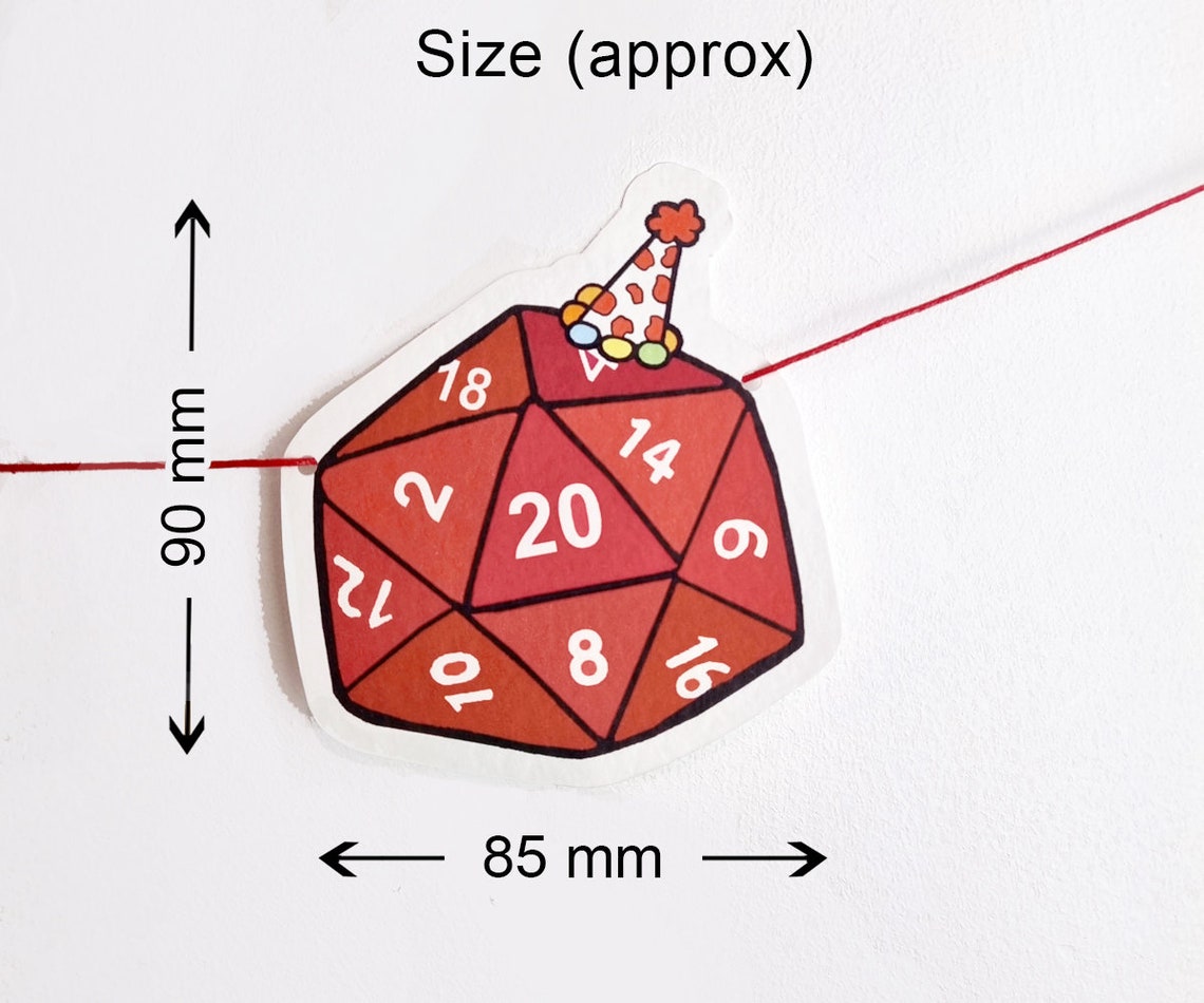 Dnd Birthday Banner: Printable Dungeons and Dragons Garland (digital ...