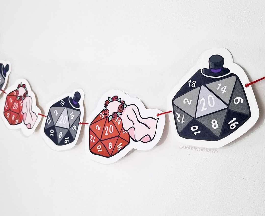 Dnd Wedding Banner, Fantasy Bridal Shower Décor, Bachelorette Party ...
