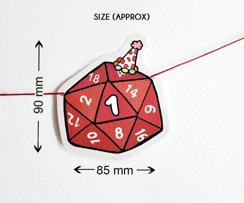 Printable Dnd Birthday Banner, D20 Dice Garland (PDF Files) - Etsy