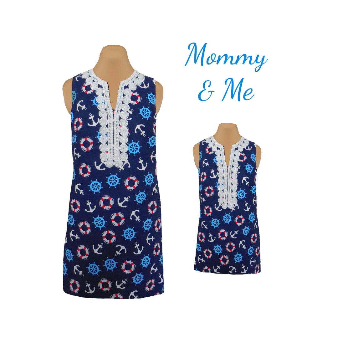 Set of Mommy and Me Anchors Away Dresses - Etsy