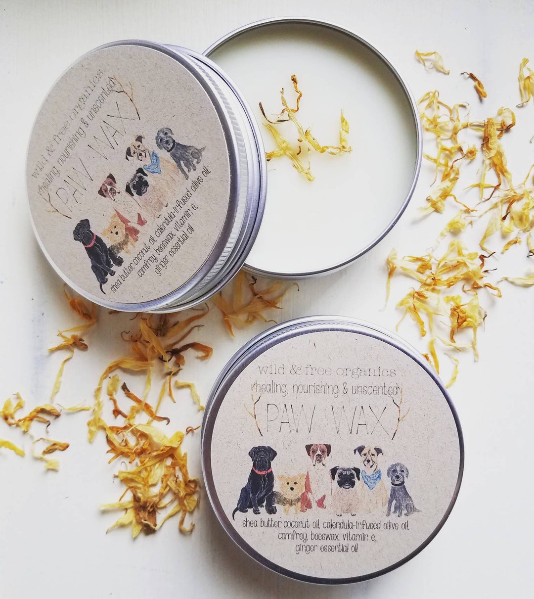 PAW WAX for Dogs and Pups 2 Oz Healing Soothing Self Care for Fur Babes ...