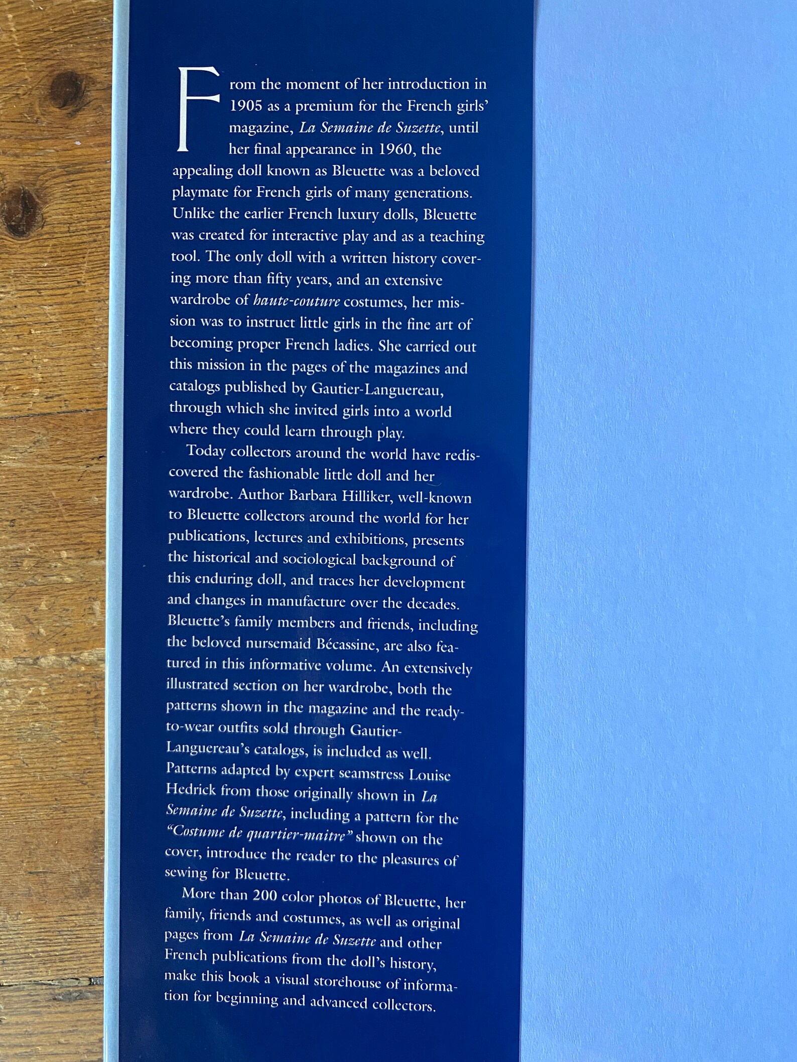 Bleuette the Doll & Her Wardrobe by Barbara Hilliker Hardcover Book - Etsy