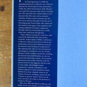 Bleuette the Doll & Her Wardrobe by Barbara Hilliker Hardcover Book - Etsy