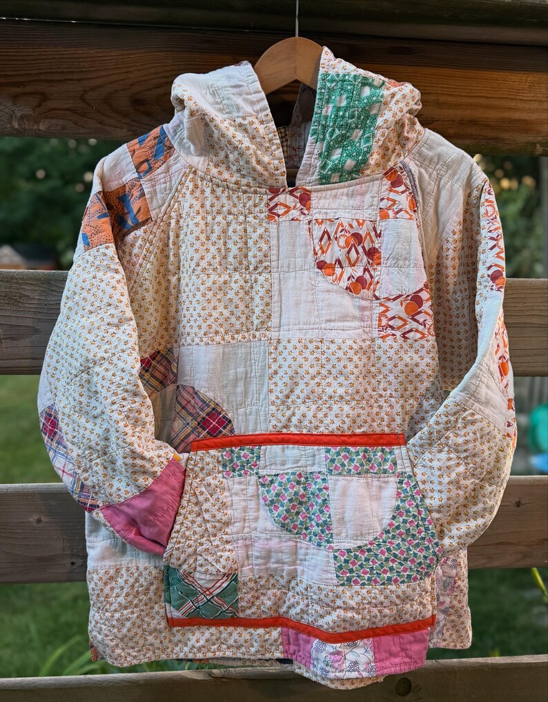 Vintage Quilt Hoodie - Etsy