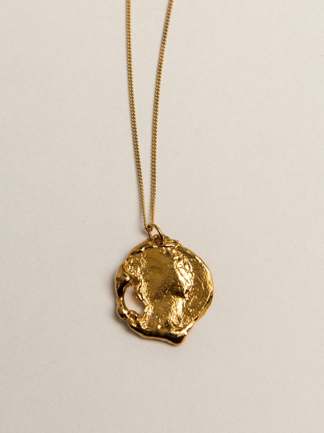 Gold Vermeil Coin Necklace: Ancient Greek Jewelry, Pamela Card - Etsy