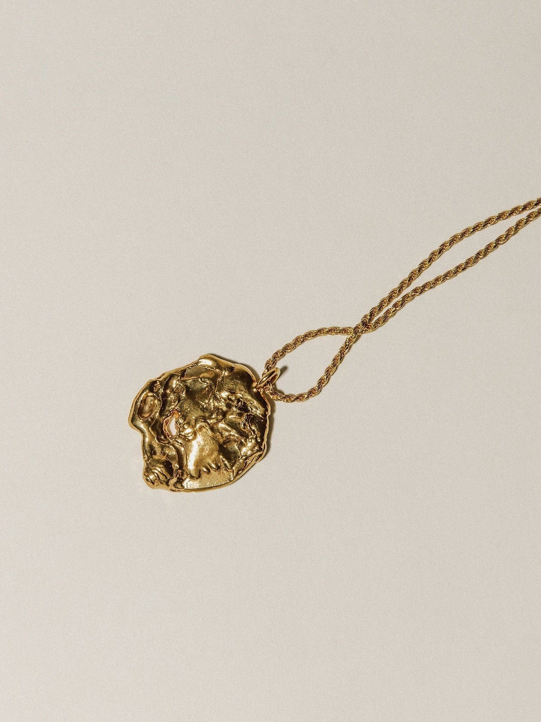 Creation of Adam Necklace 24K Gold Plated Necklace Handmade - Etsy Canada