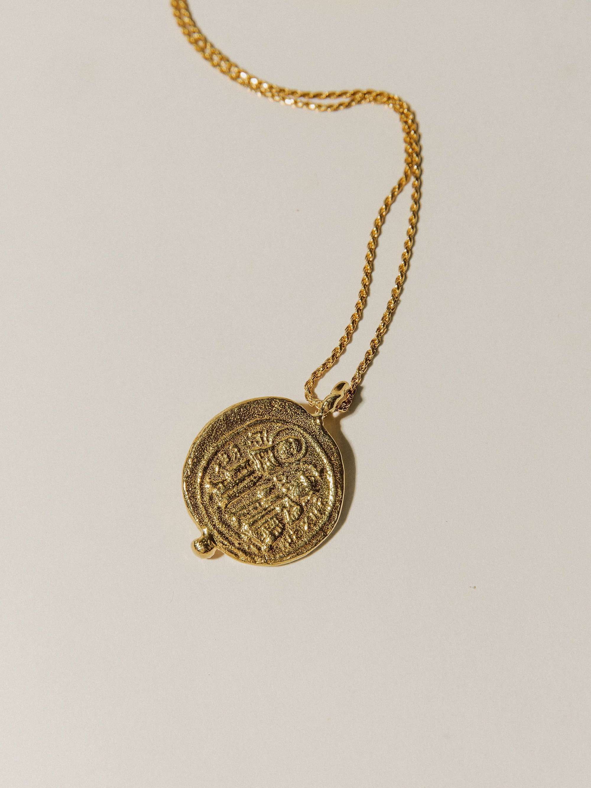 Temple of Dea Roma Necklace 24K Gold Plated Ancient Jewelry - Etsy Canada