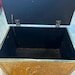 Vintage Large Coal or Log Storage Box With Antique Brass Finish ...