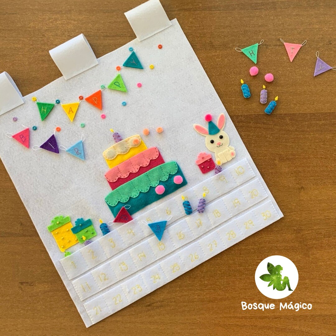 Felt Birthday Countdown DIY Birthday Countdown Felt - Etsy New Zealand