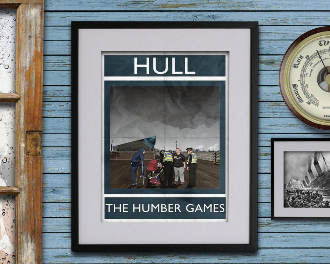 Hull: the Humber Games A3 Rubbish Seaside Print signed and Dated - Etsy