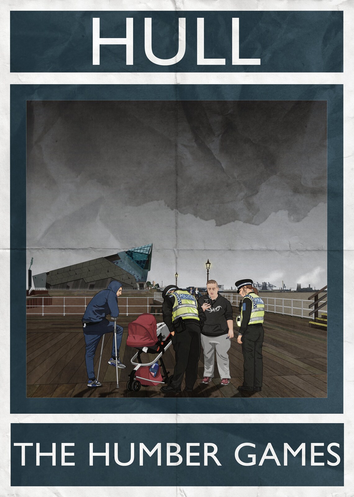 Hull: the Humber Games A3 Rubbish Seaside Print signed and Dated - Etsy