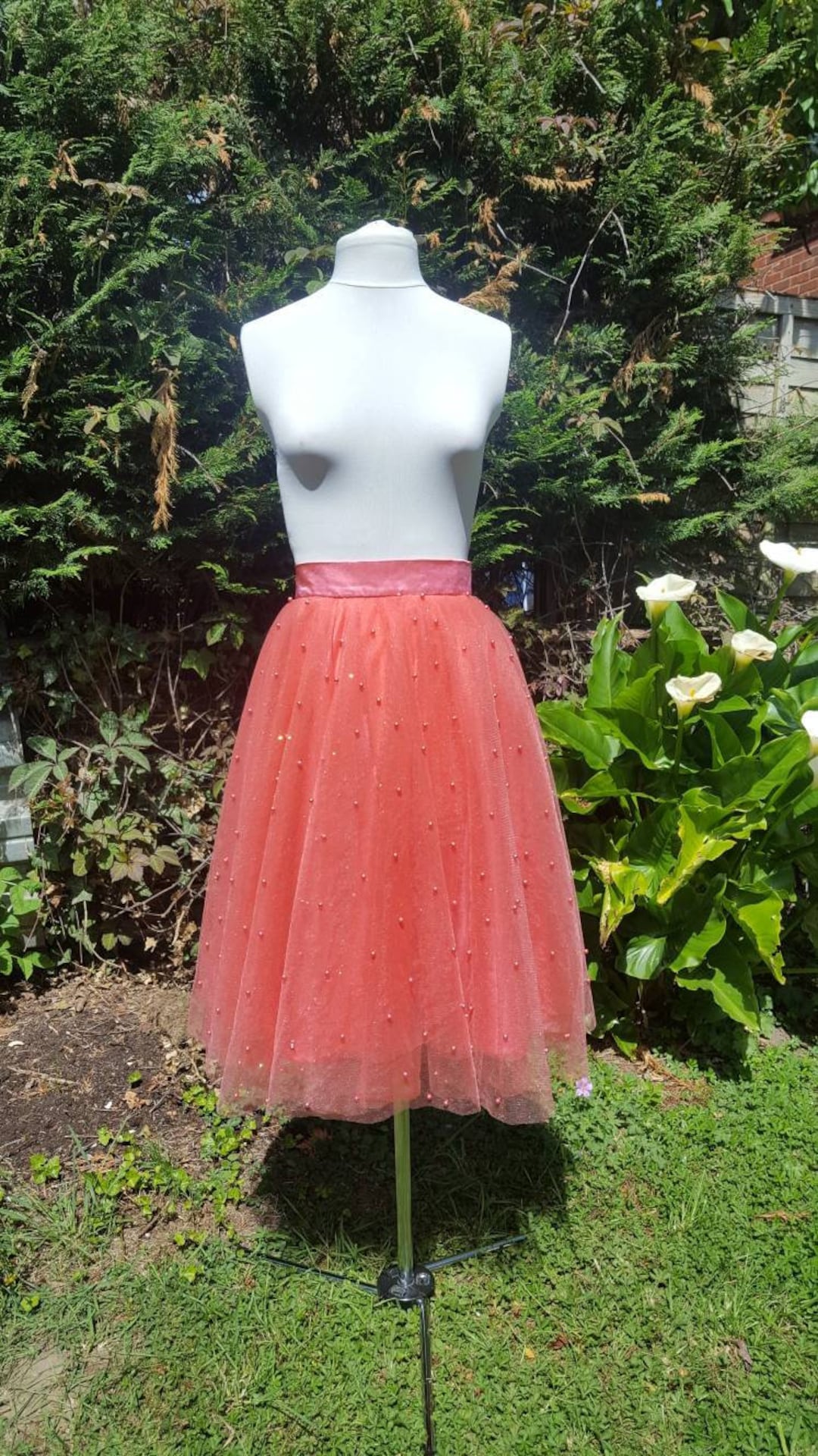 Tulle Embellished With Pearls and Gold Glitter - Etsy