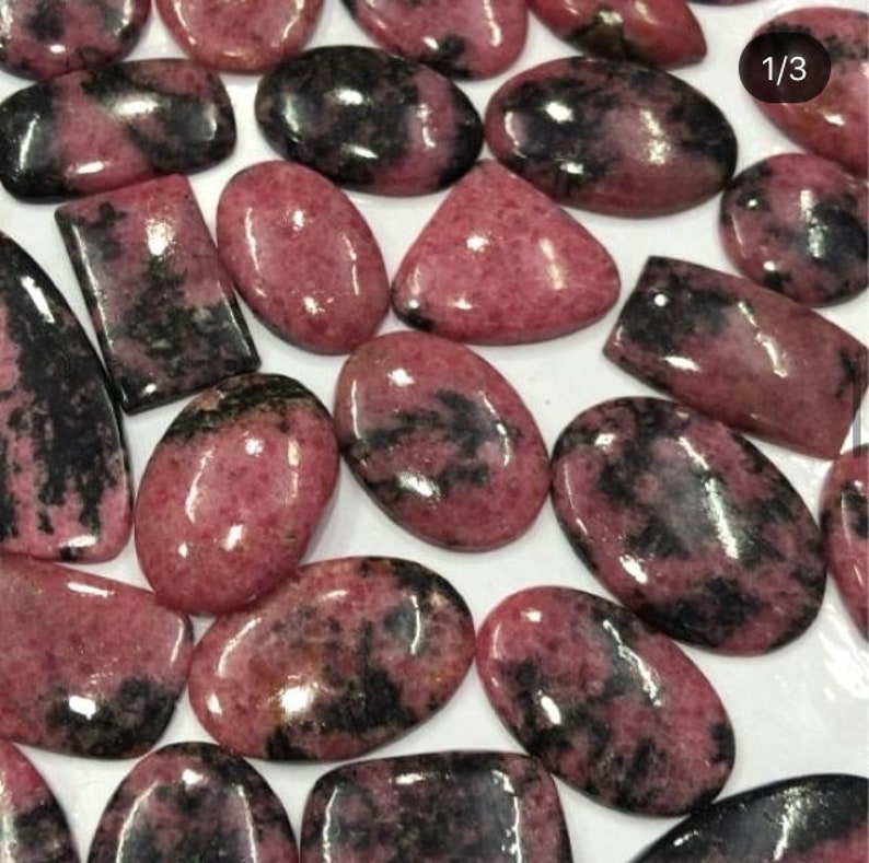 Top Quality Natural Rhodonite Gemstone Cabochon Multi Shape - Etsy
