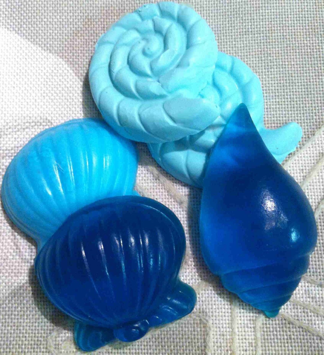 Blue Seashell Soaps, Set of Five - Etsy