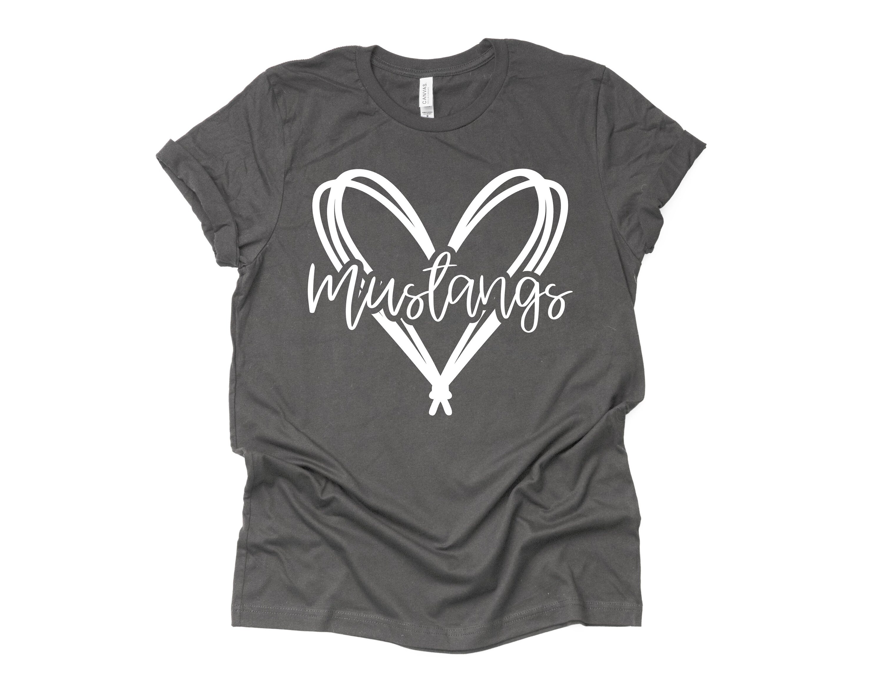 Mustang Print Heart Images