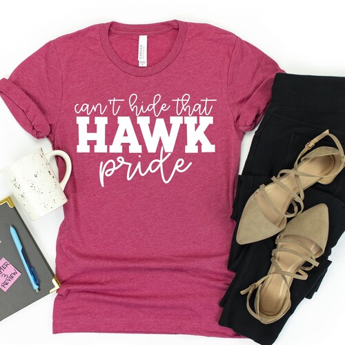 Team Spirit Shirt Go Hawks Mom Wife Parent Gift Short-sleeve - Etsy