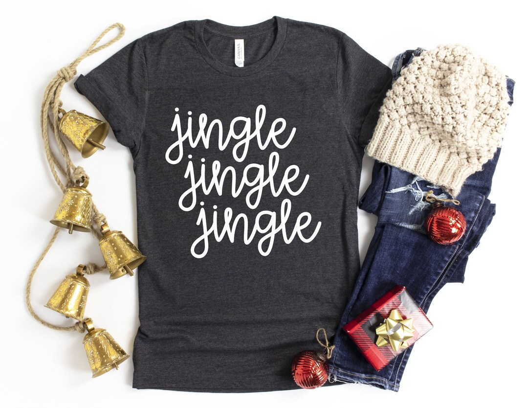 Winter Christmas Shirt Jingle Jingle Jingle Short-sleeve - Etsy