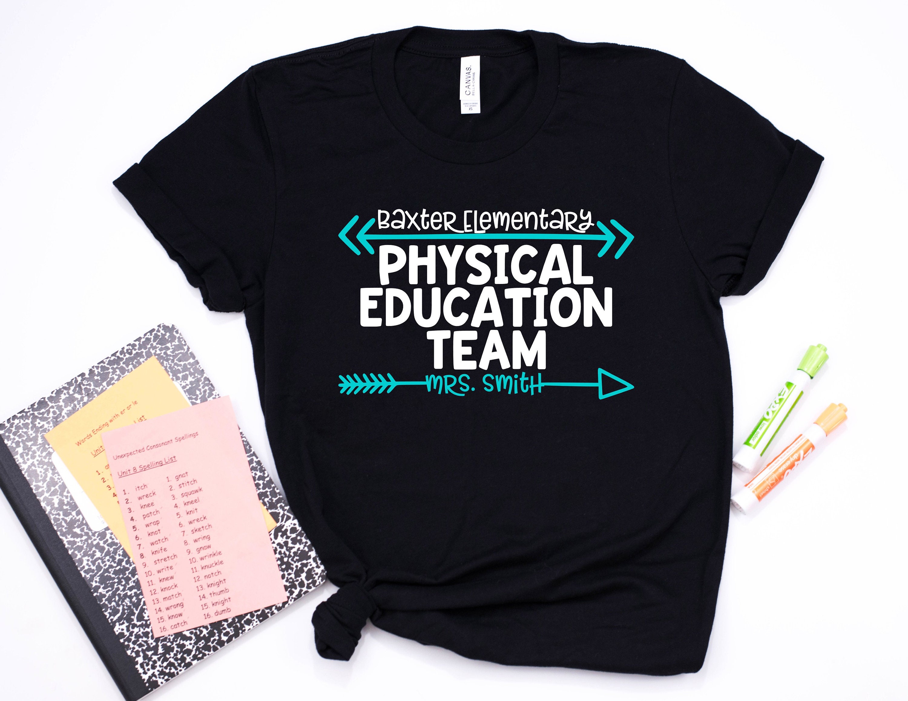 Teacher Shirt Physical Education PE Gym Team Tee T-Shirt | Etsy