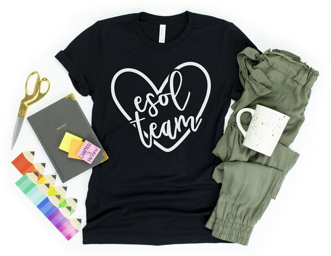 School Teacher Shirt ESOL Squad Team Tee T-shirt Minimalist Womens ...