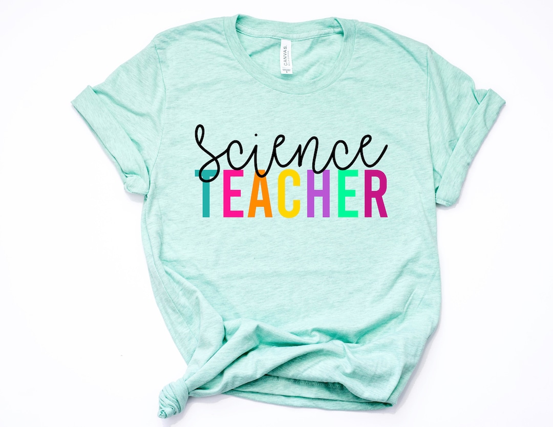 School Teacher Shirt Science Teacher Team Biology Chemistry Tee T-shirt ...