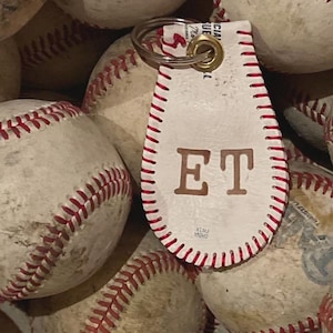 Personalized Hand Made Baseball Key Chain - Made From Professional ...