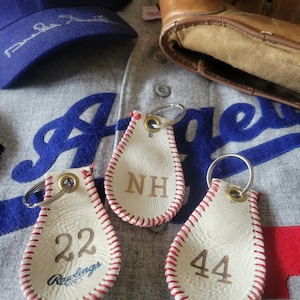 Personalized Hand Made Baseball Key Chain - Made From Professional ...