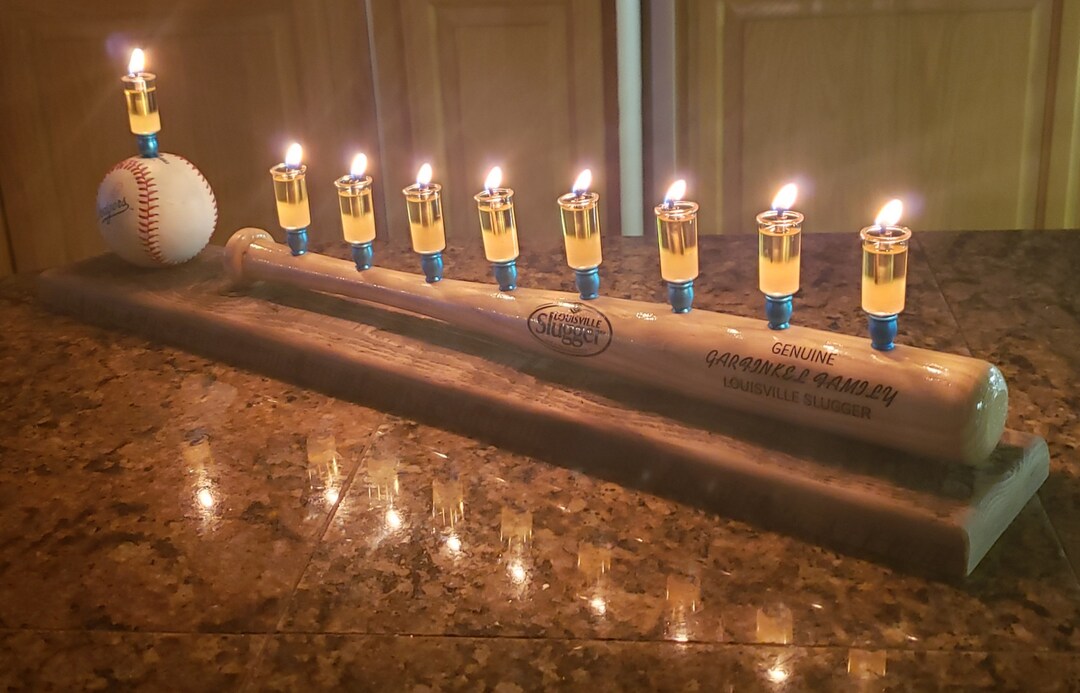 Baseball Menorah - Etsy