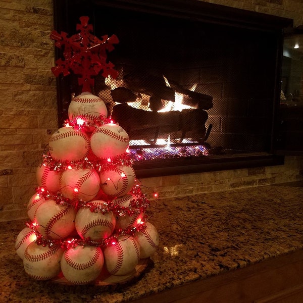 Baseball Tree Topper - Etsy