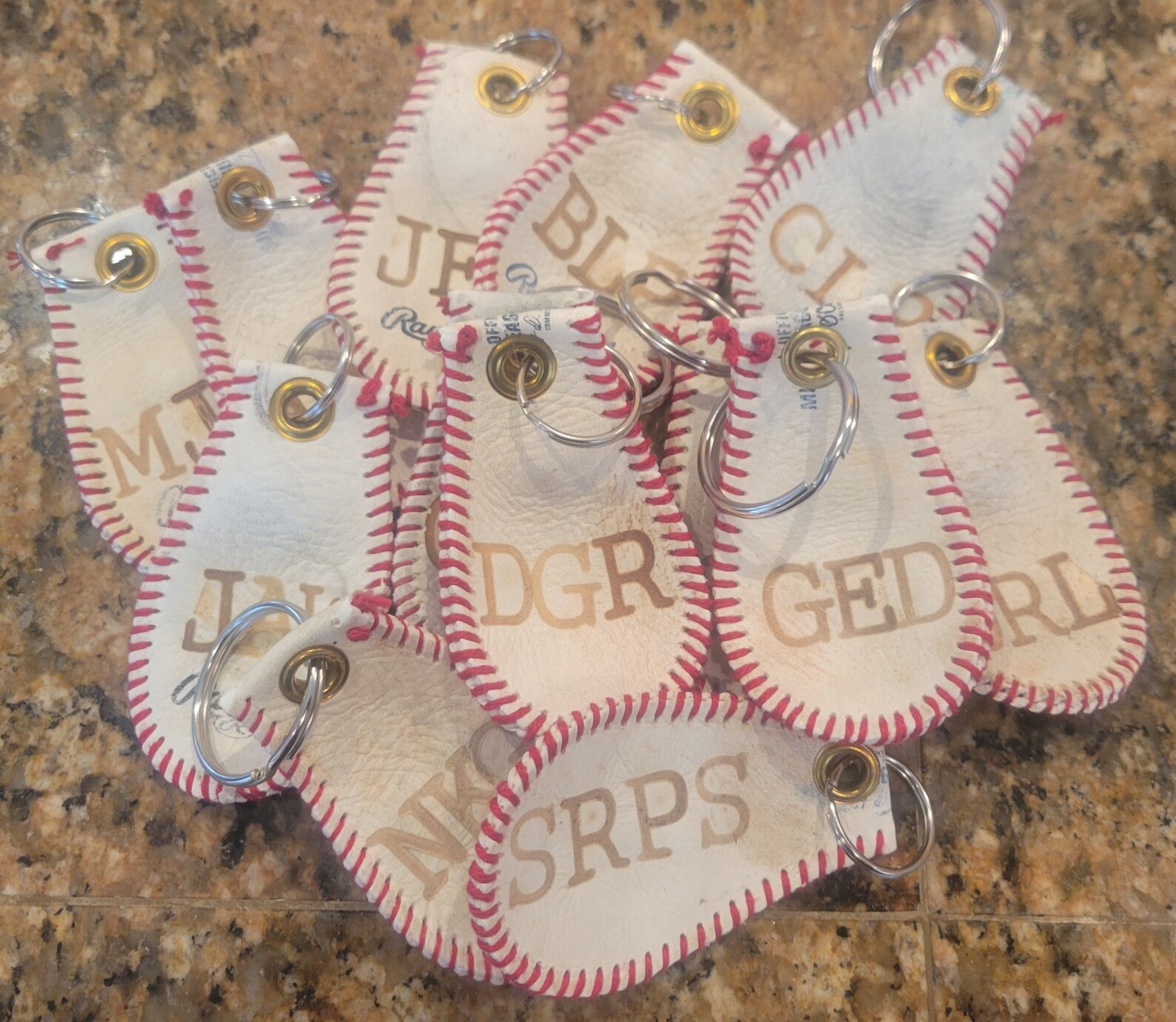 Personalized Hand Made Baseball Key Chain - Etsy