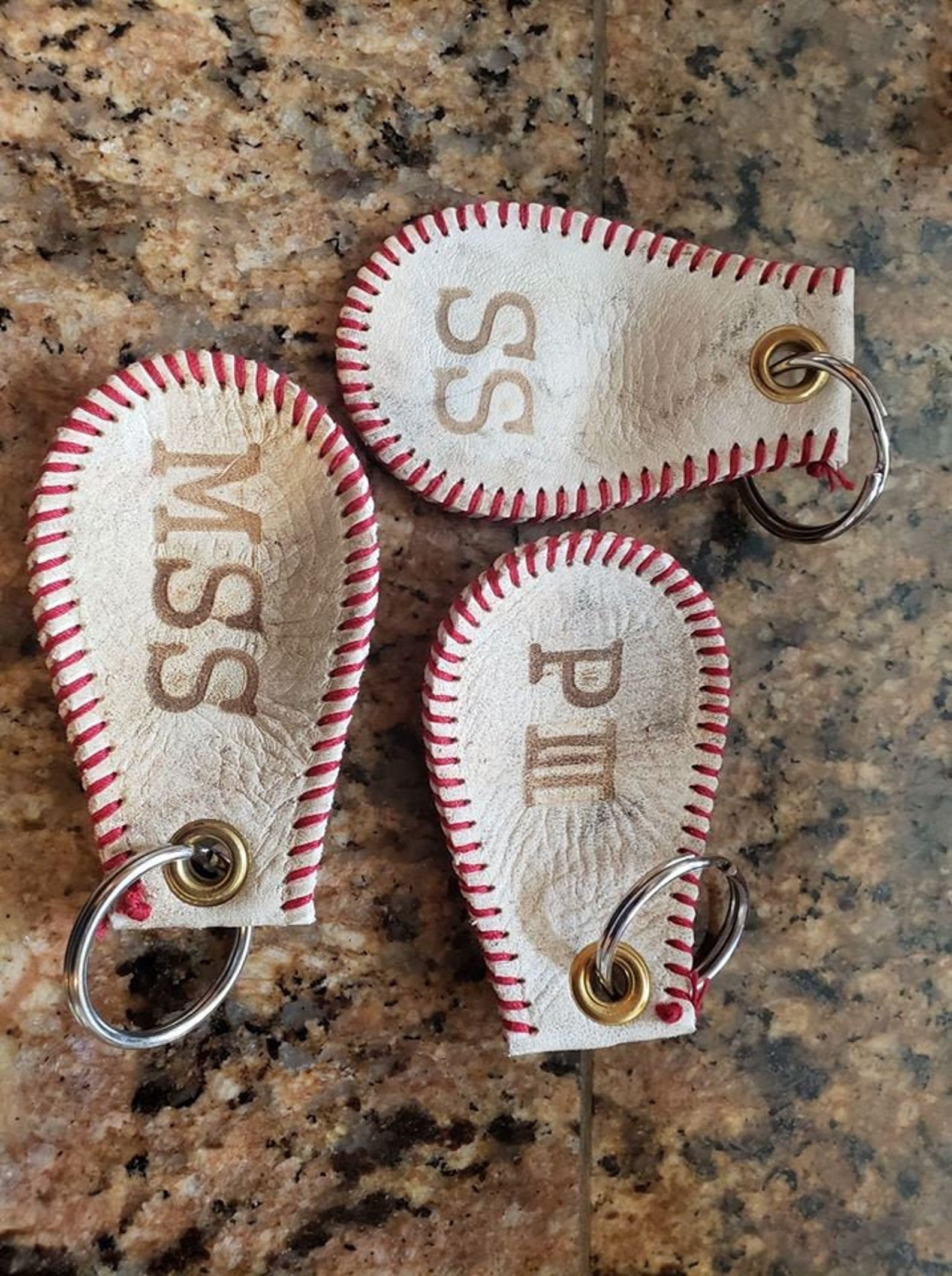 Personalized Hand Made Baseball Key Chain - Etsy